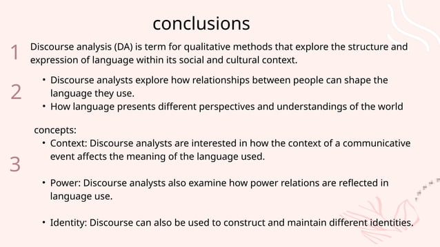 Title: Discourse Analysis as a Qualitative Research Method | PPTX