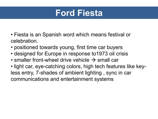 Ford Fiesta Social Media Campaign | PPT