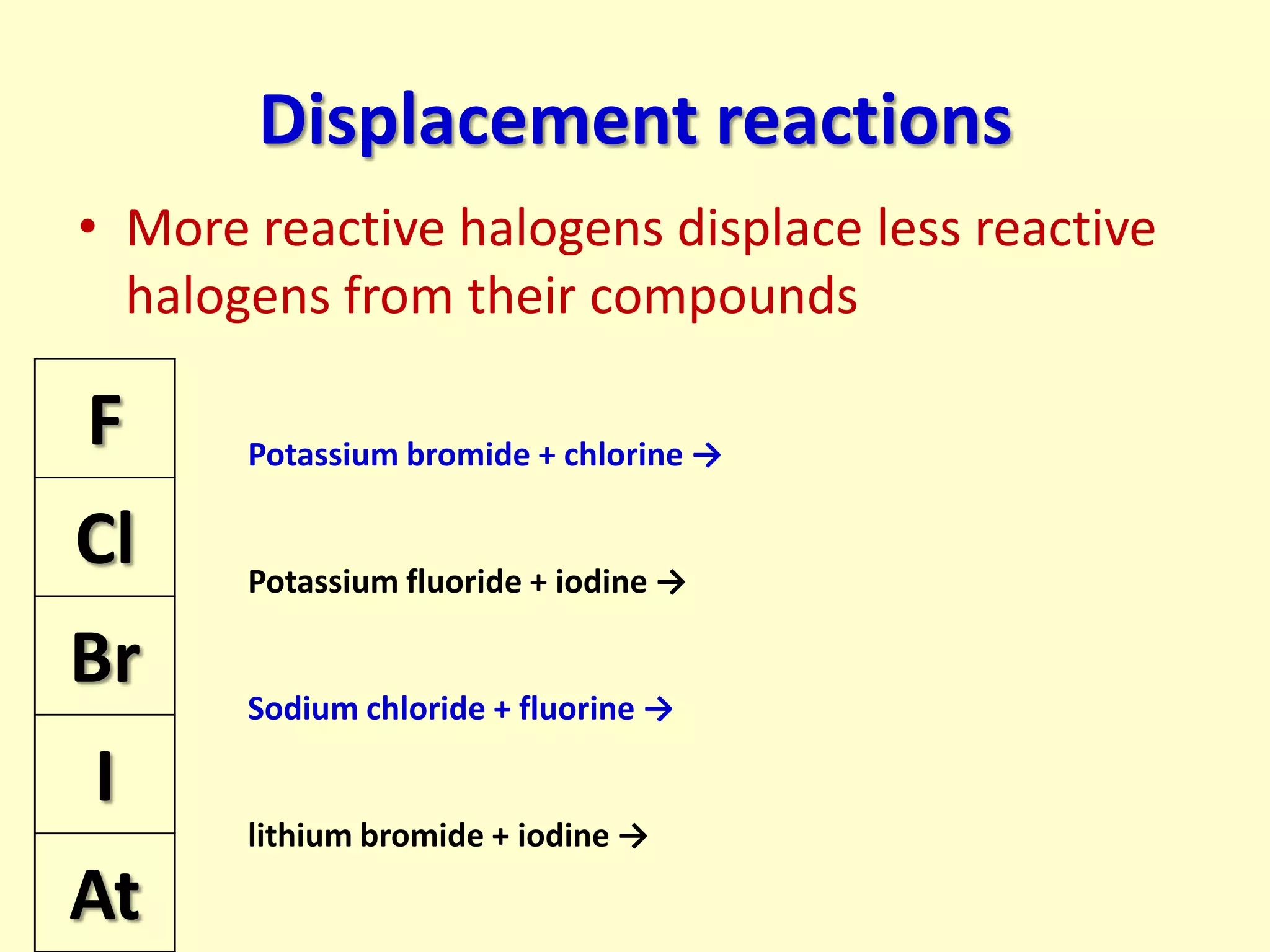 Group 7 – the halogens lesson | PPT