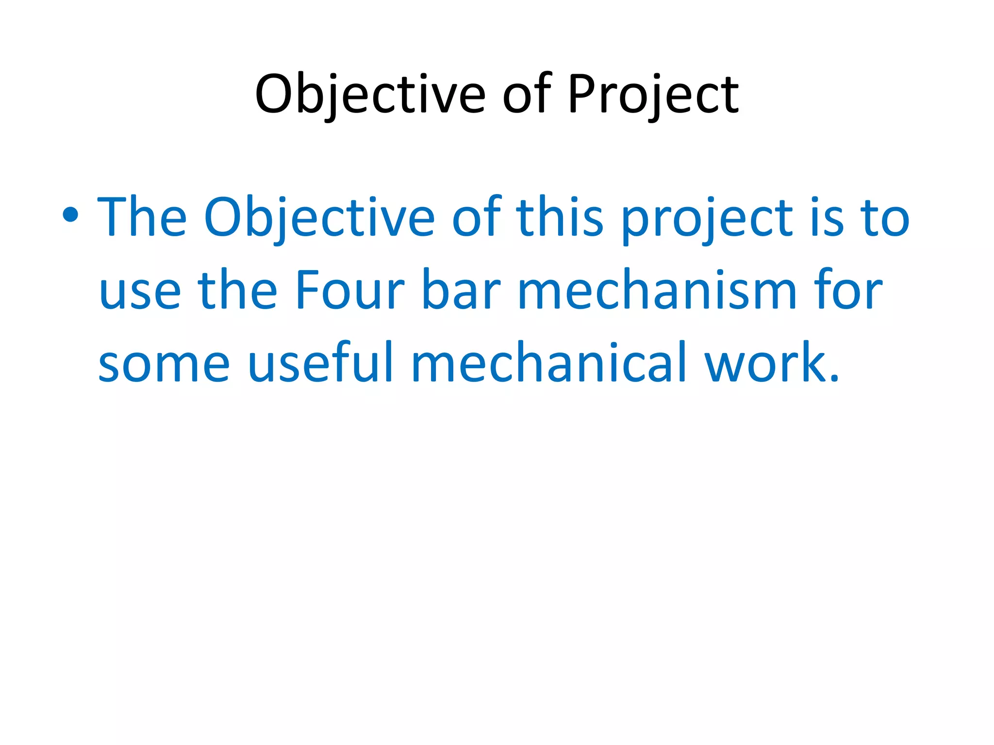 Four Bar Mechanism | PPTX