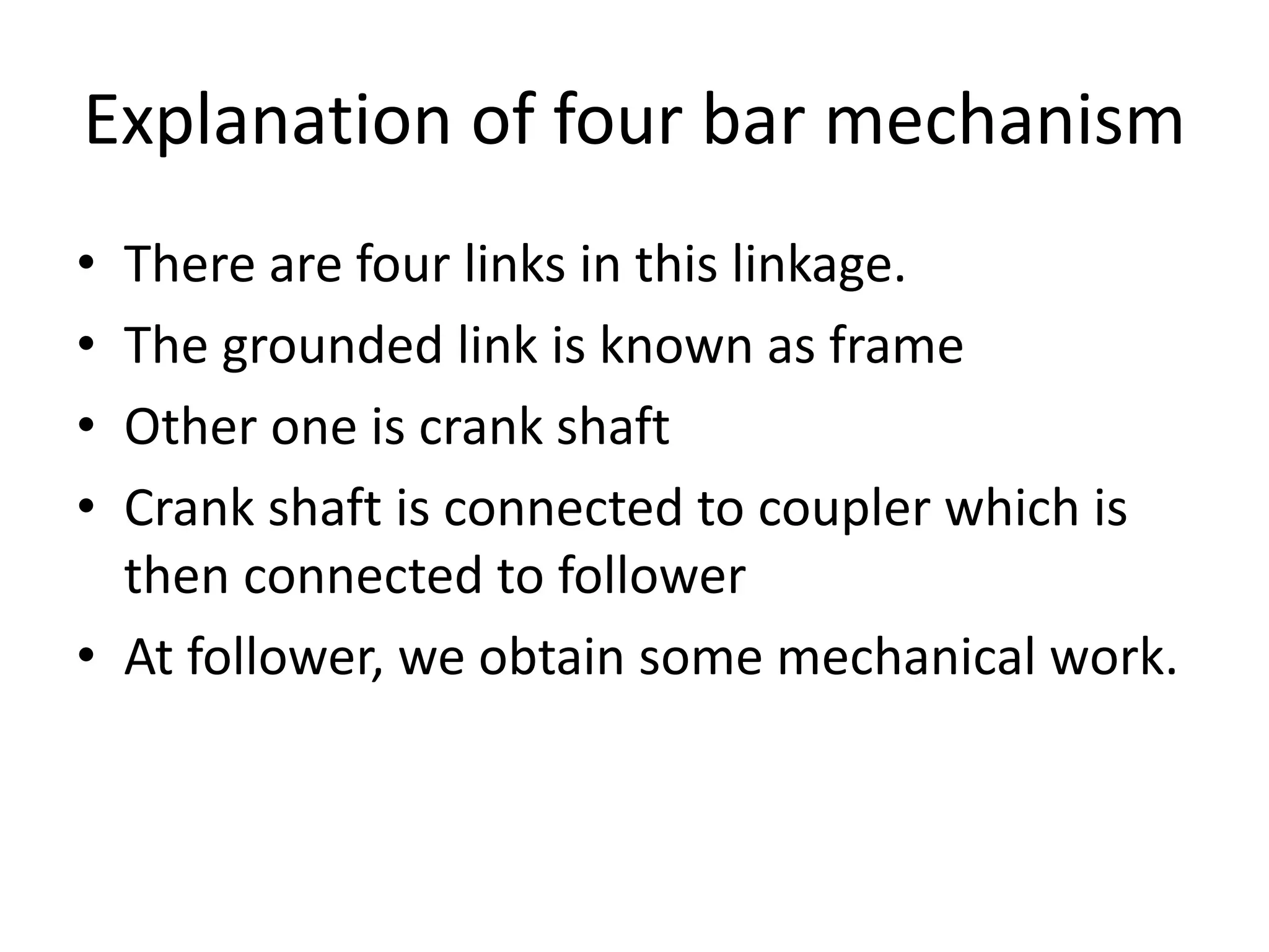 Four Bar Mechanism | PPTX