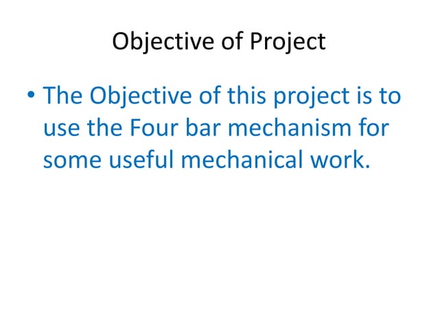 Four Bar Mechanism | PPTX