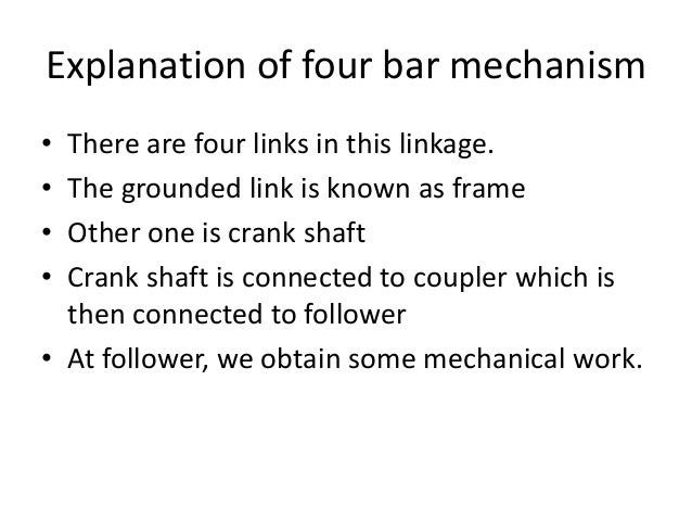 Four Bar Mechanism