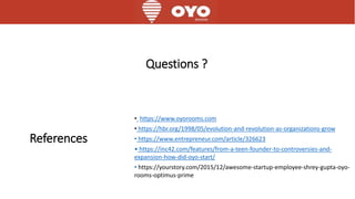 Oyo - Greiner growth model | PPTX