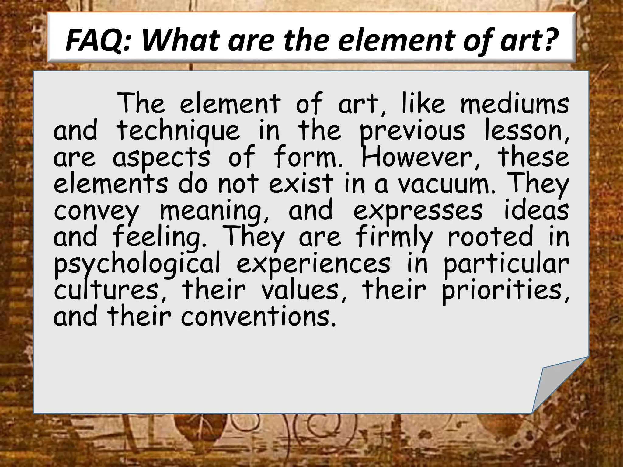 Elements of arts and principle of composition pptx | PPTX