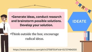 Powerpoint Presentation- DESIGN THINKING STRATEGY | PDF