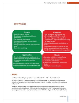 FMCG industry analysis | PDF