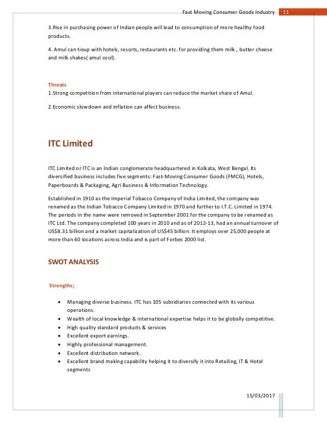 FMCG industry analysis