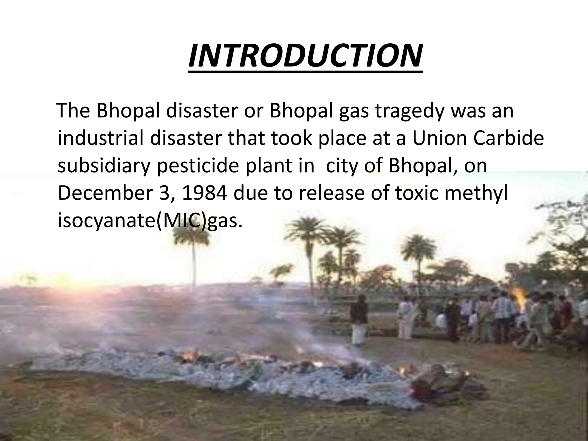 bhopal gas tragedy and its aftermarth.ppt