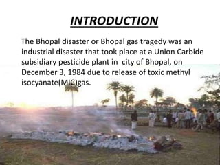 bhopal gas tragedy and its aftermarth.ppt