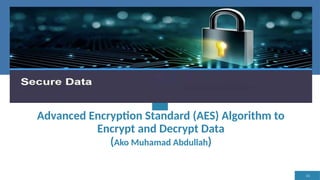 Advance Encryption Standard and its better performance | PPTX