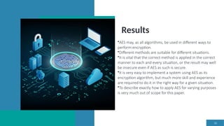 Advance Encryption Standard and its better performance | PPTX