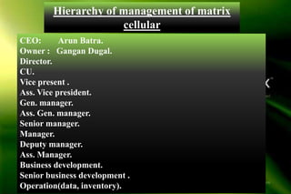 Matrix celluar international service pvt. ltd. | PPT