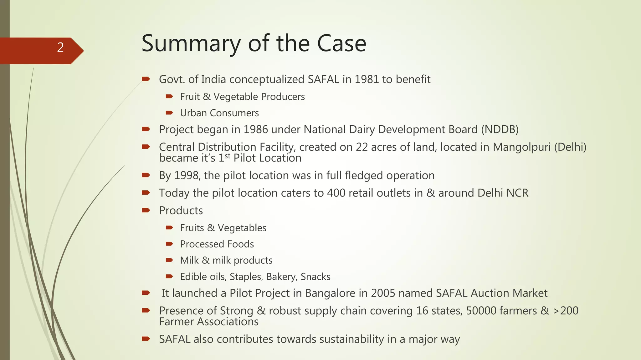 Safal Franchisee Training plan | PPT