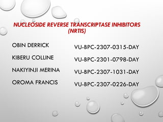 Nucleoside Reverse transcriptase inhibitors.pptx