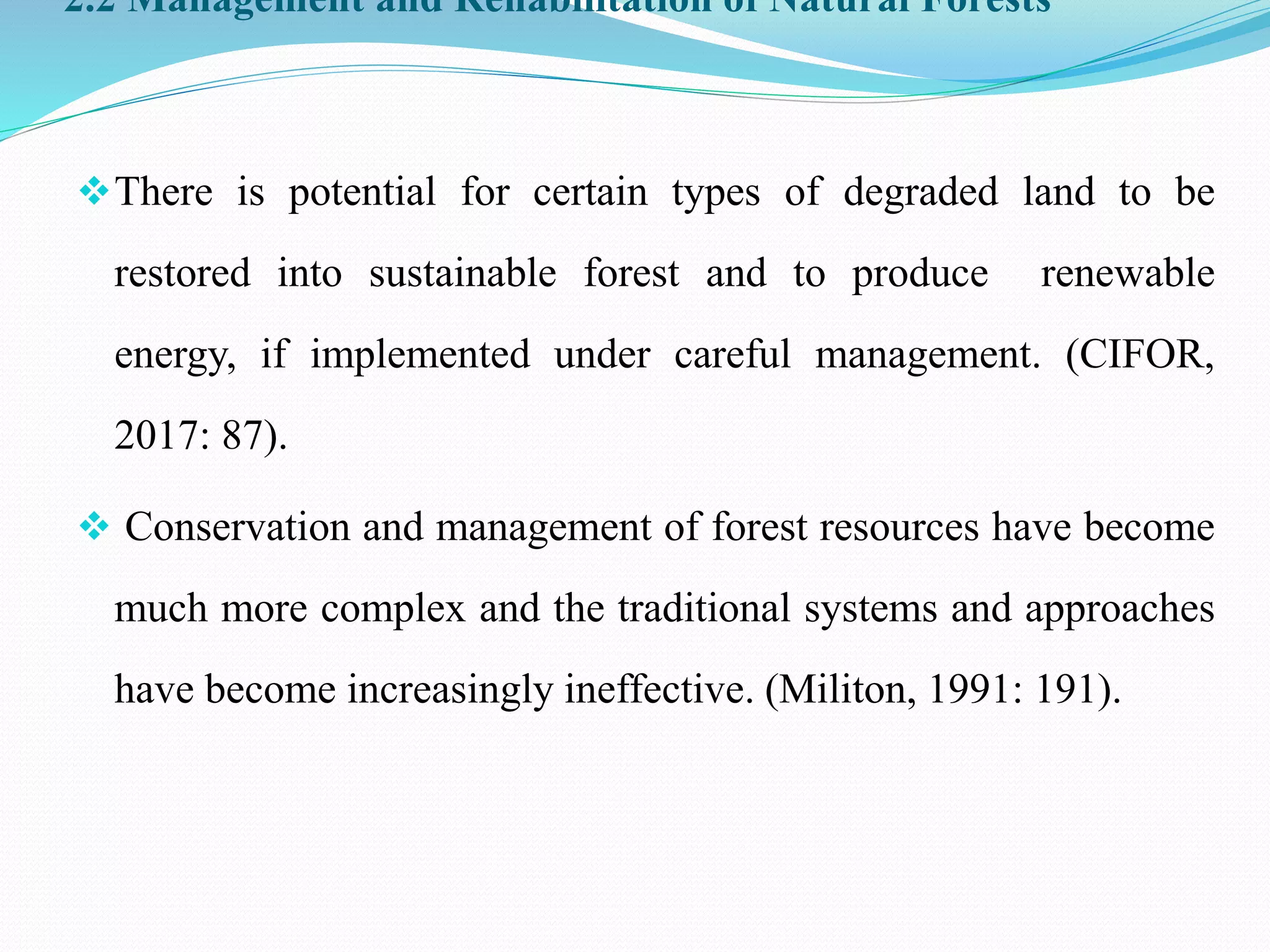 forest resource management and development strategy | PPTX