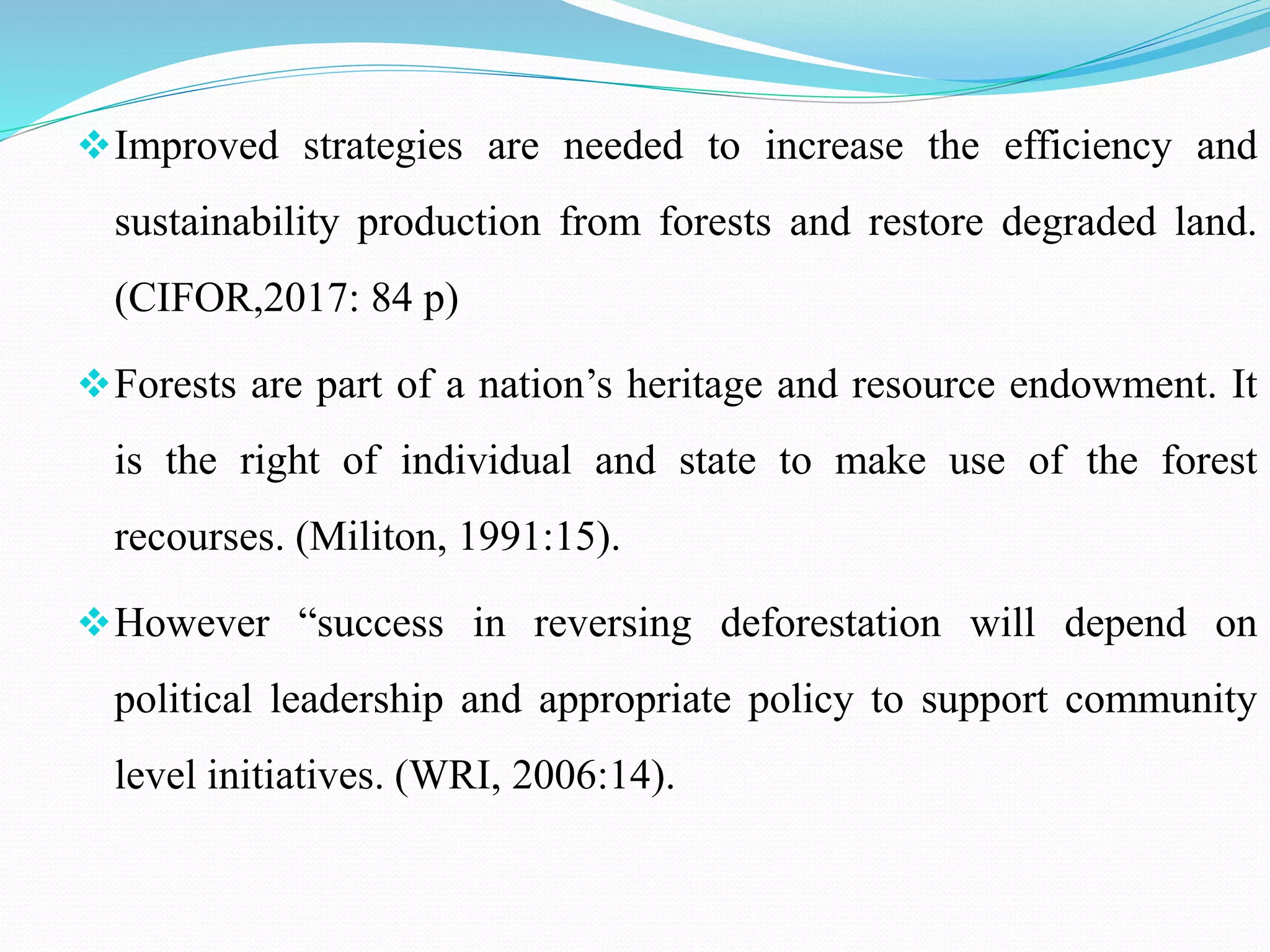 forest resource management and development strategy | PPTX
