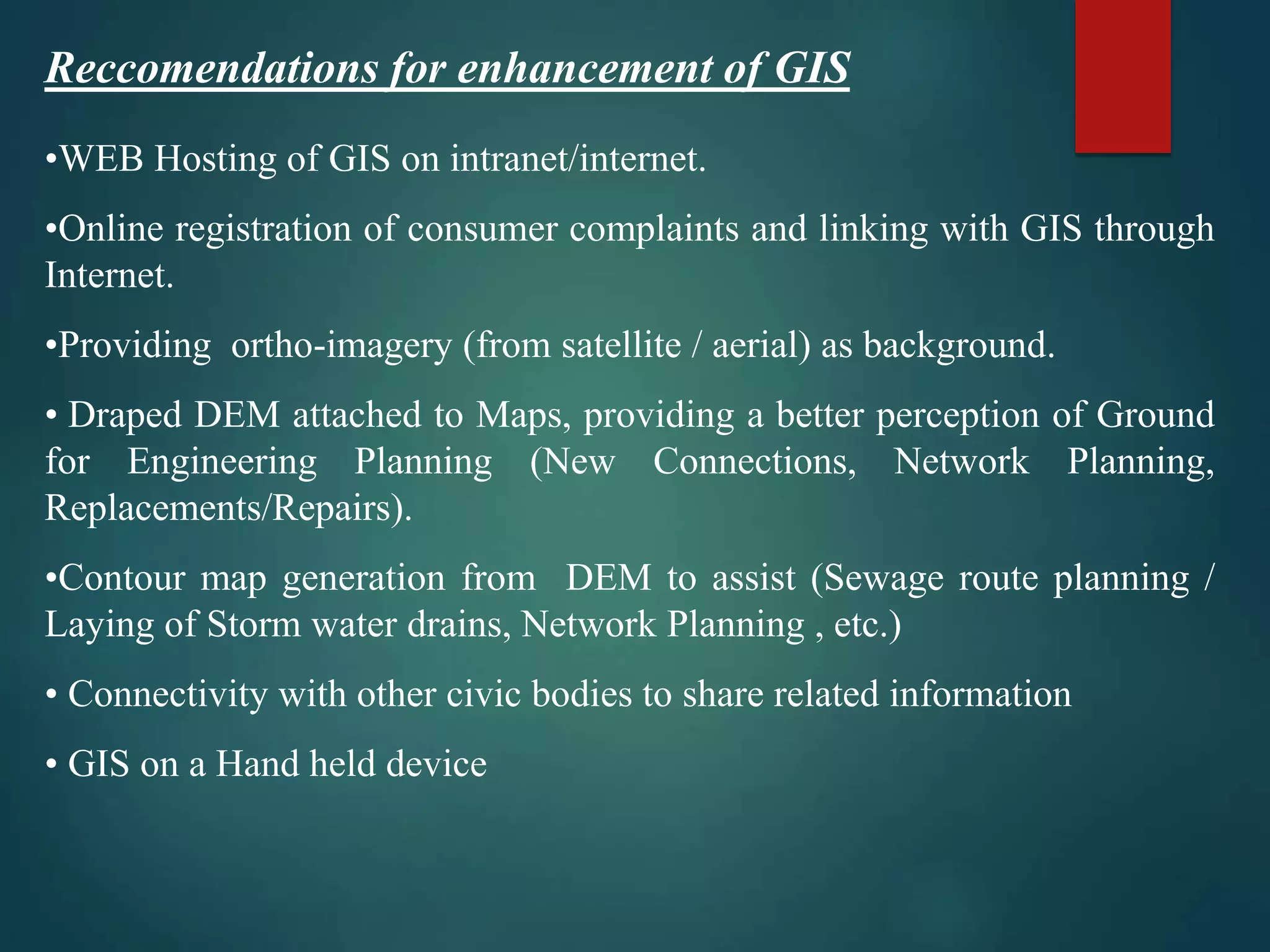 A case study on GIS application | PPT