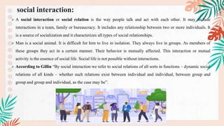 social interaction and socialization | PPTX