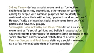 Group8_sociology. Social movement , sociologist | PPTX