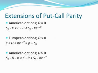 put call parity | PPTX