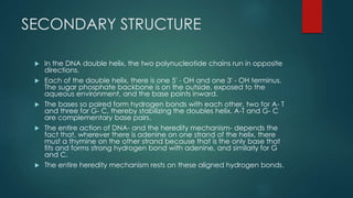 nucleic acid stucture and Dna | PPTX