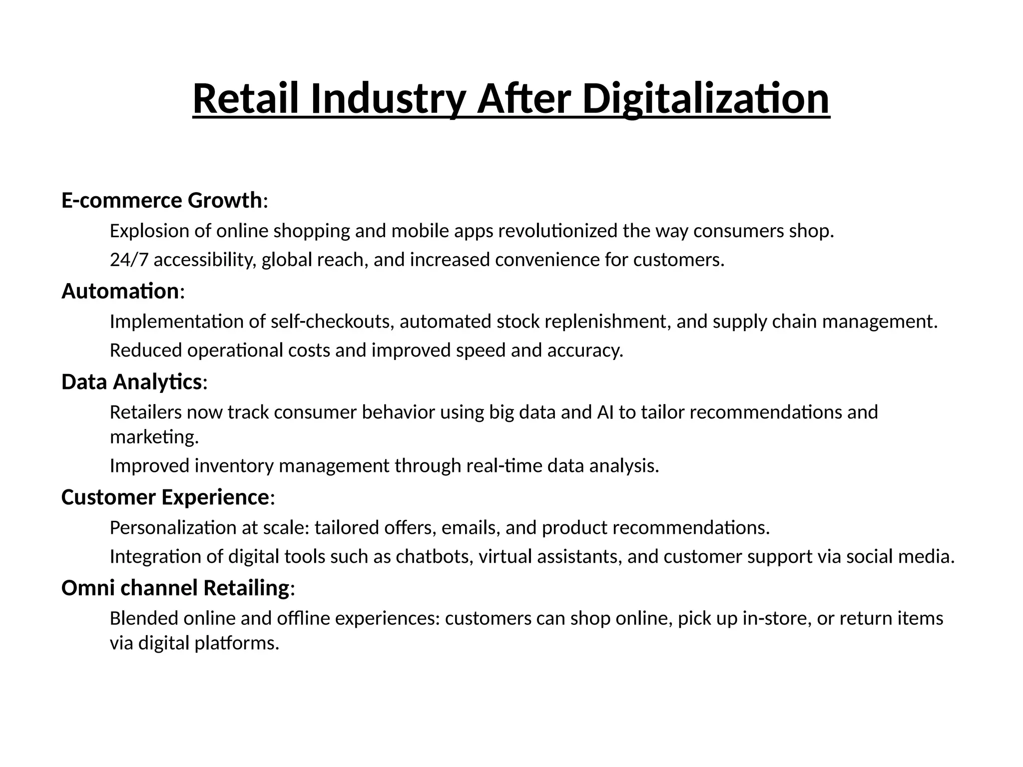 Digital Transformation ppt on retail industry | PPTX