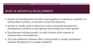 Growth vs development ( by Karan & Group) | PPT
