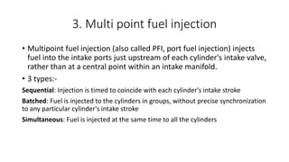 Types of Fuel Injection systems in Spark Ignition and Compression ...