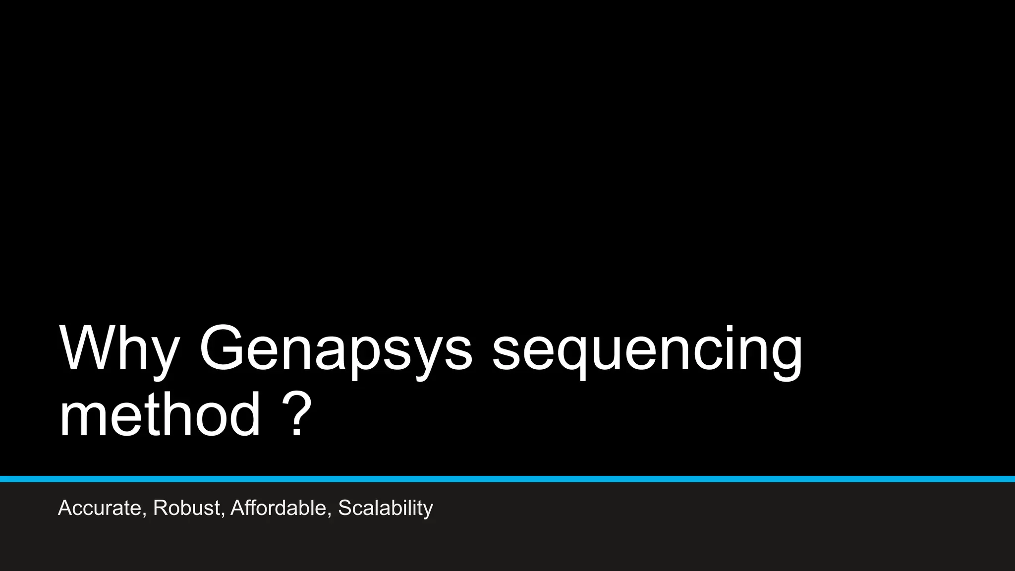 Genapsys DNA sequencing | PPTX