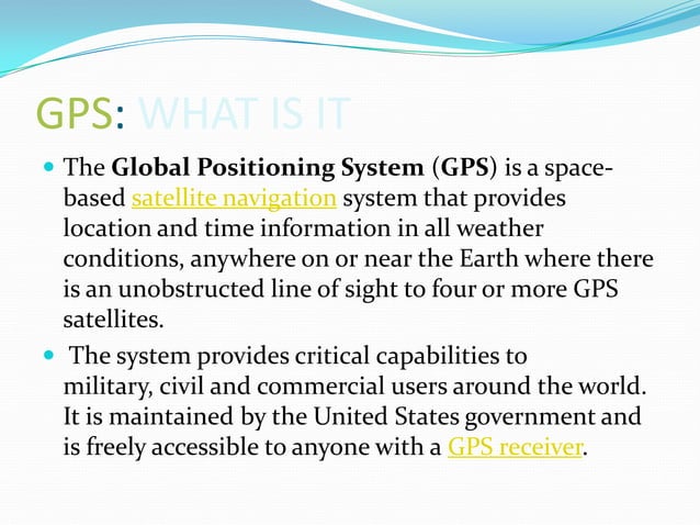 GIS and GPS - applications in civil engg | PPTX | Civil Engineering ...