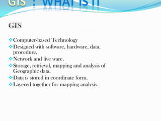 GIS and GPS - applications in civil engg | PPTX