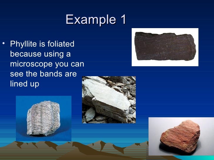 Foliated & nonfoliated rocks