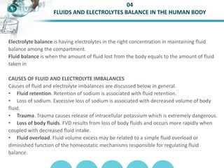 GROUP 9 PRESENTATION ON Electrolytes imb | PDF