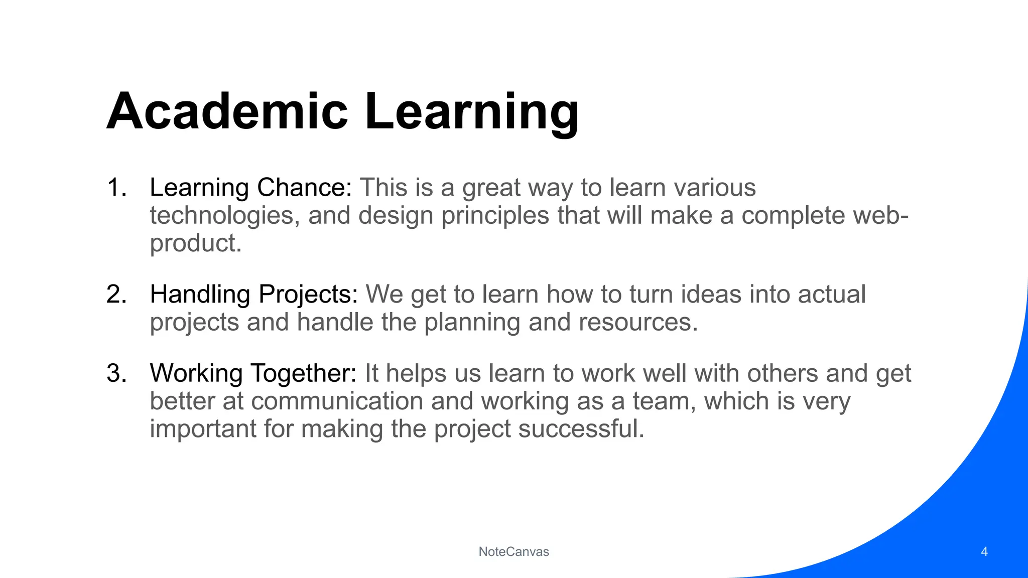 NoteCanvas : note taking web application | PPTX