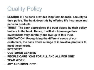 Total Quality Management in Banking Sector | PPTX