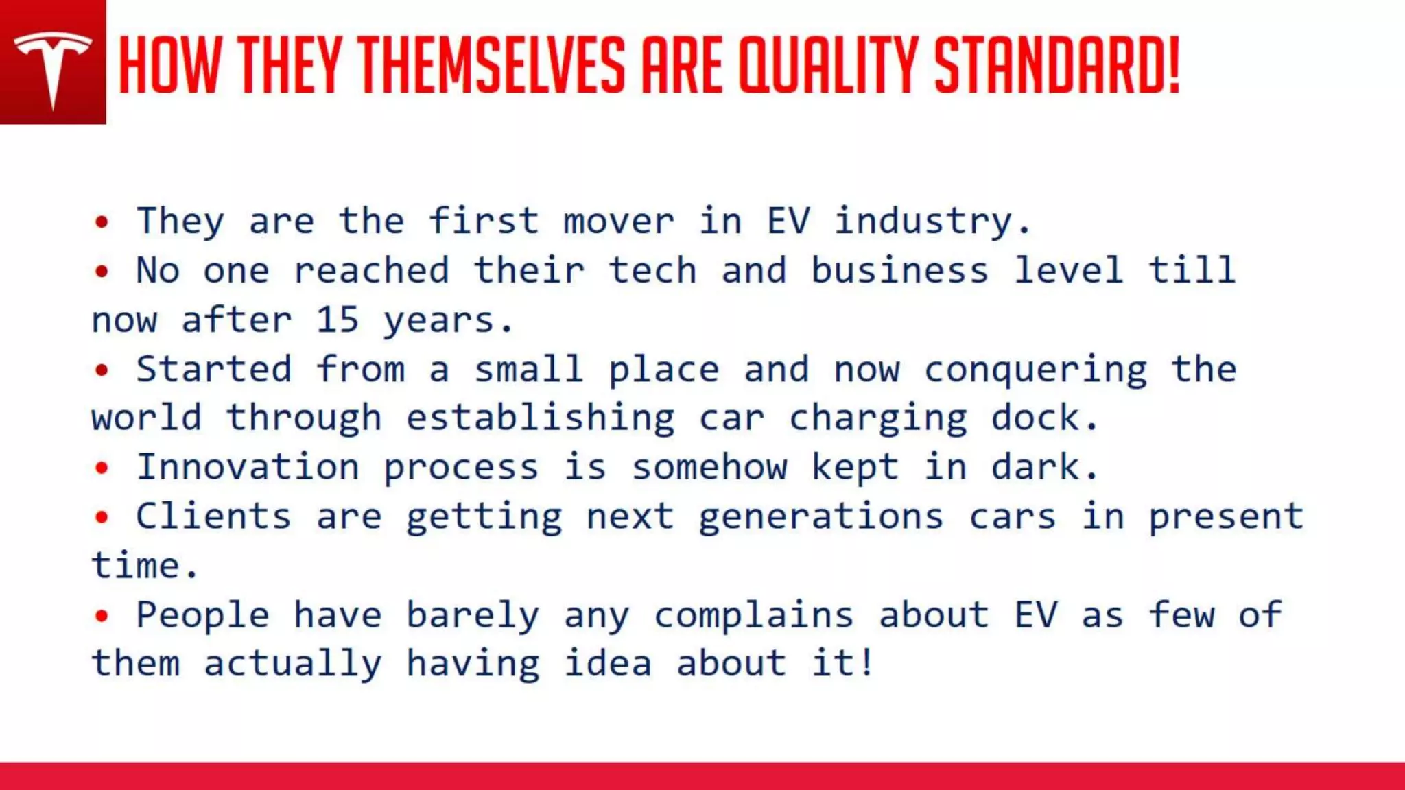 Tesla Motors and Their TQM Process | PPTX