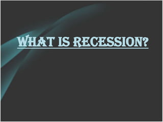 impact of recession on it sector | PPTX