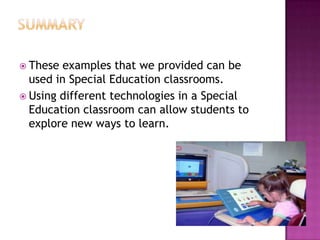 Technology in Special Education | PPT