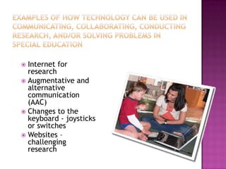 Technology in Special Education | PPT