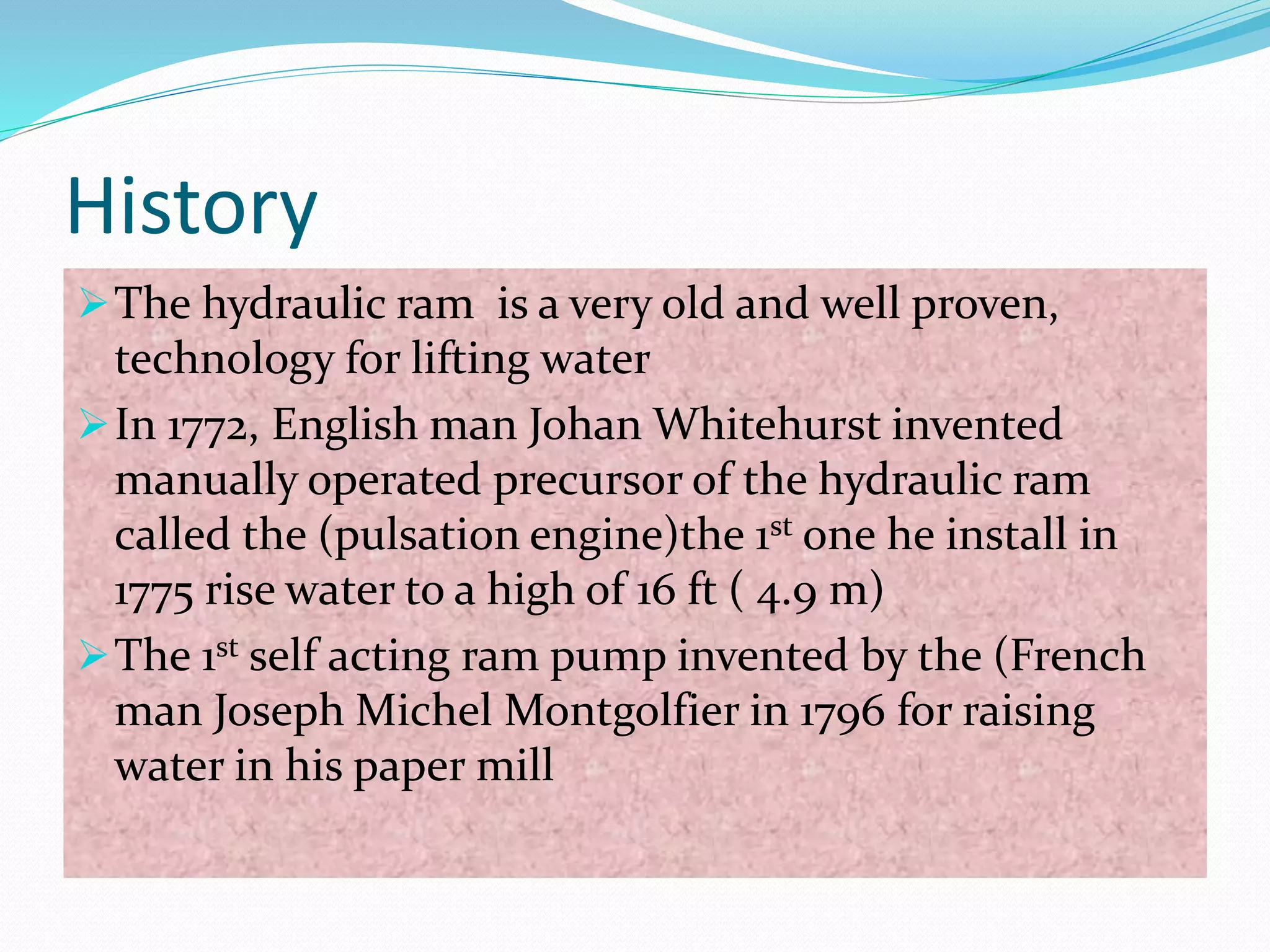 Hydraulic ram | PPTX