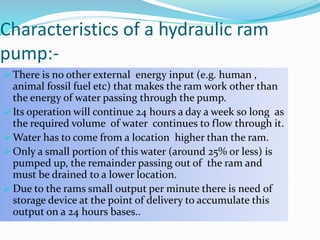 Hydraulic ram | PPTX