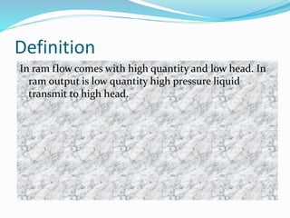 Hydraulic ram | PPTX