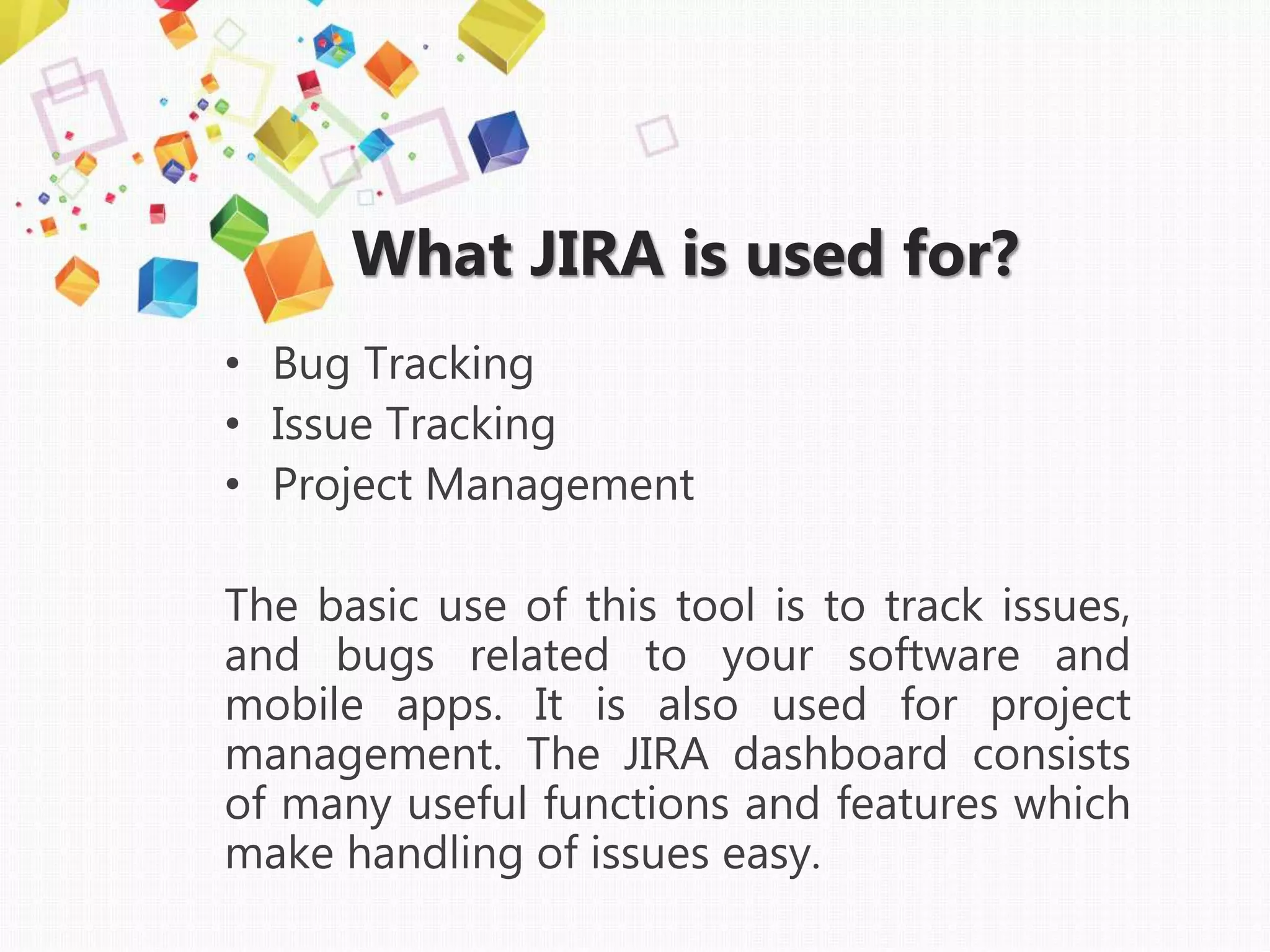 Introduction to JIRA | PPTX | Operating Systems | Computer Software and Applications