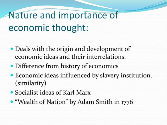 History of Economic Thought | PPTX