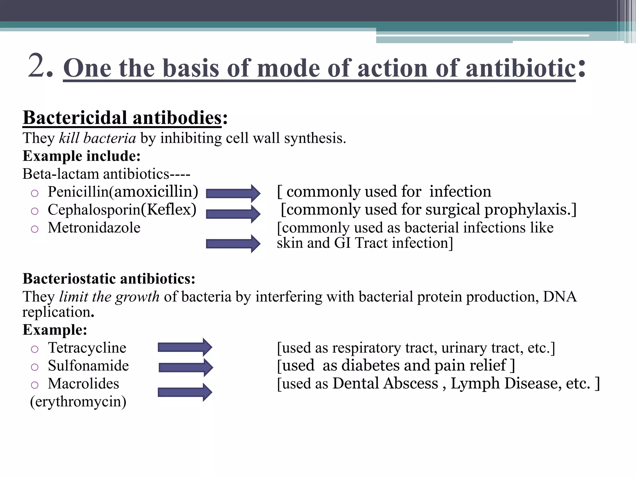 classification of antibiotics | PPTX