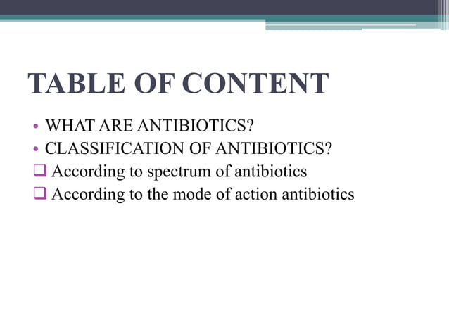 classification of antibiotics | PPTX | Infectious Diseases | Diseases ...