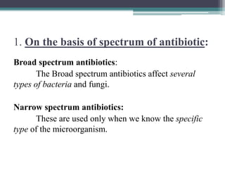 classification of antibiotics | PPTX