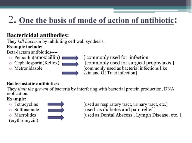 classification of antibiotics | PPTX | Infectious Diseases | Diseases ...