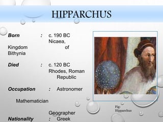 Development of Geographical Thoughts and Explanation in Greek period | PPTX